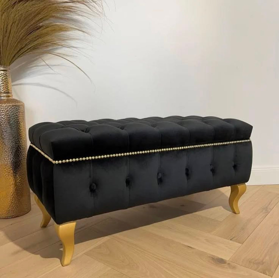 Ottoman Setty Curved Legs – FF Furniture